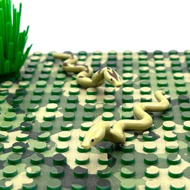 Snake MOC Animals Building Blocks Forest Scene Grass 6064 Bush Bricks ...