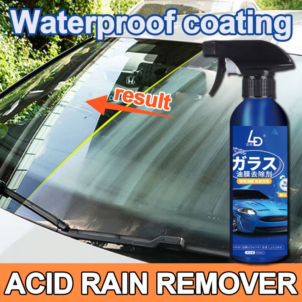 The oil film is gone KAMI Watermark and acid rain remover for car glass ...