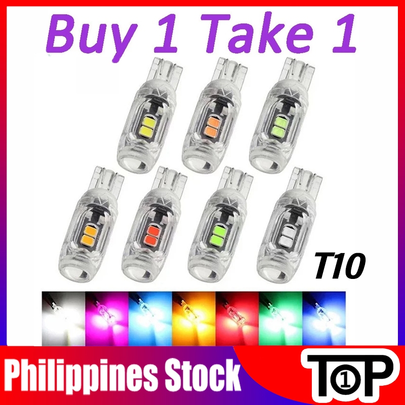 【BUY 1 TAKE 1】2pcs T10 Led Bulb Turn Signal Light Tail Bulb Motorcycle ...