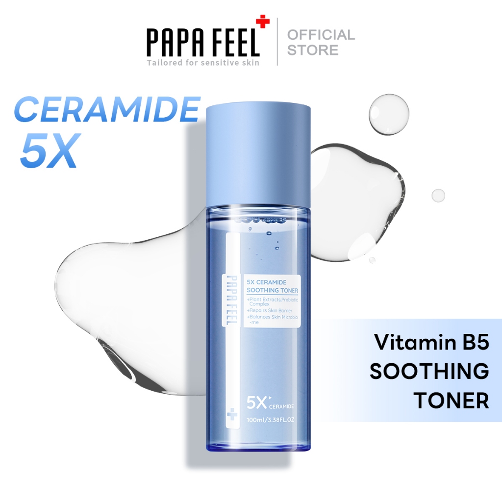 PAPA FEEL 5X Ceramide Hydrating Toner 100ml | Skin Barrier Repair ...