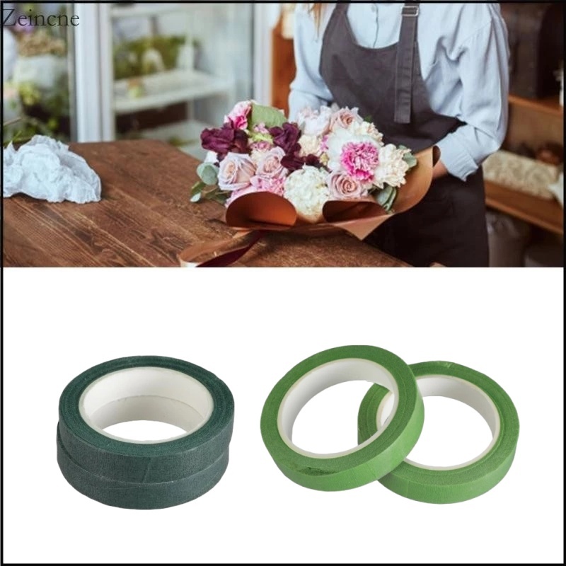 1/5 Roll Floral Stem Tape Self-Adhesive Wrapping Tape Florist Green ...