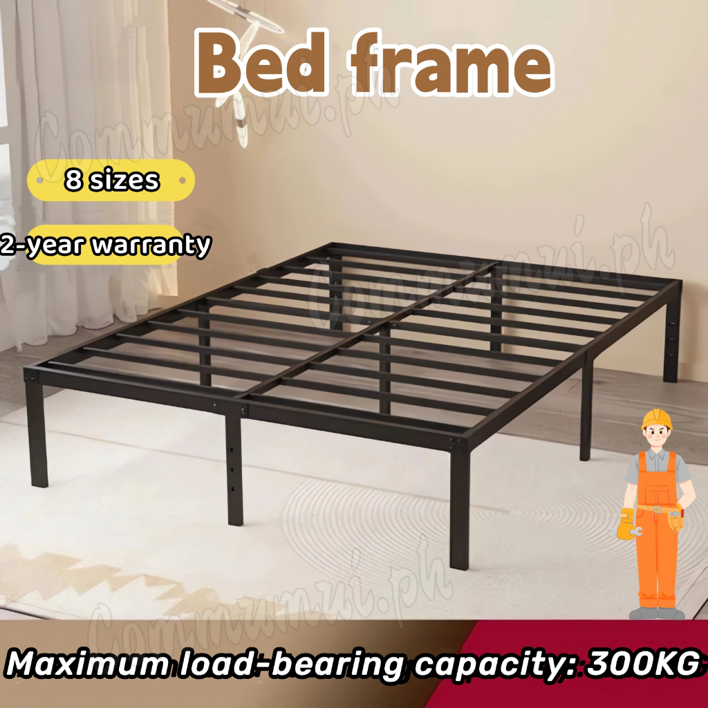 Premium Bed Frame Queen Size Single Double Metal Bed Frame Strong High ...