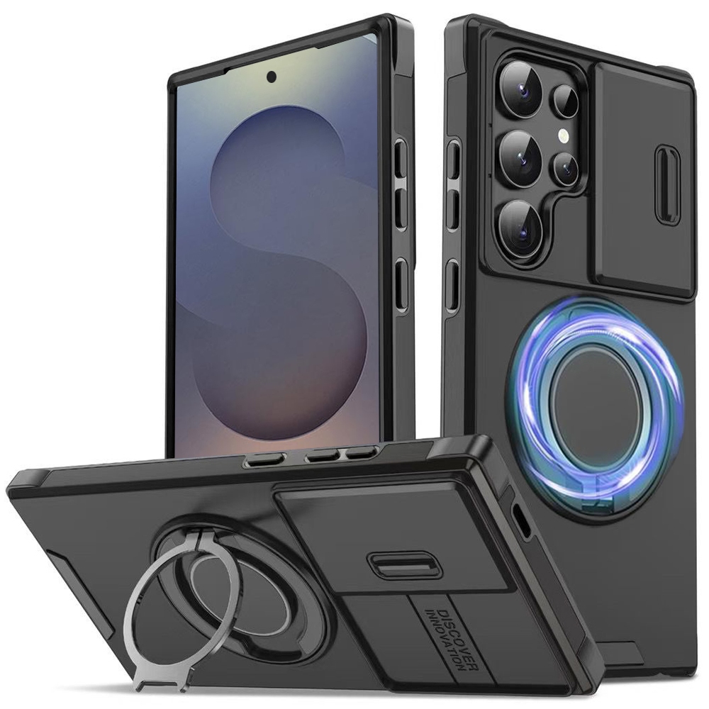 Shockproof Heavy Hard Case with Stand for S25 Ultra S24 Ultra S24 Fe ...