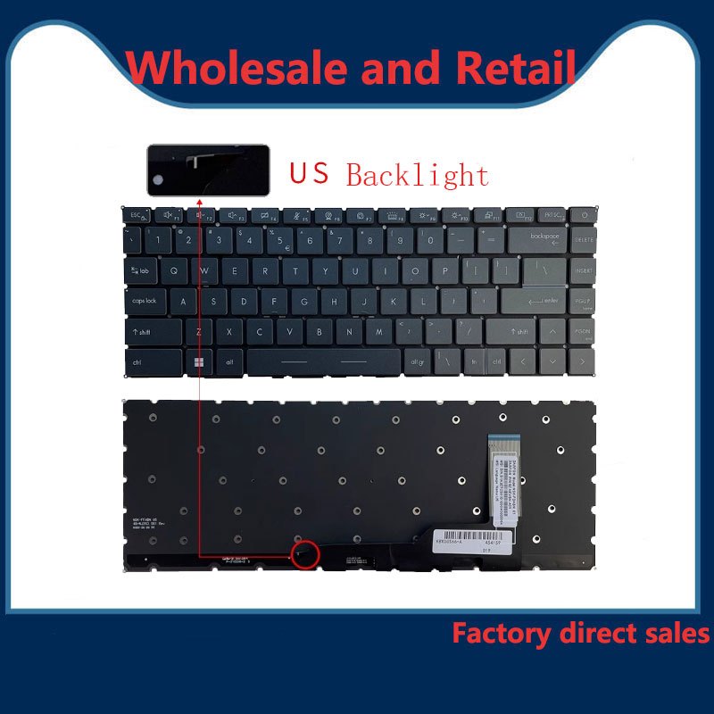 US Keyboard for MSI Modern 14 B10MW/B10RASW/B10RBSW/MSI Modern 15 B10MW/B10RAS/B10RBSW/MS-14D1 ...