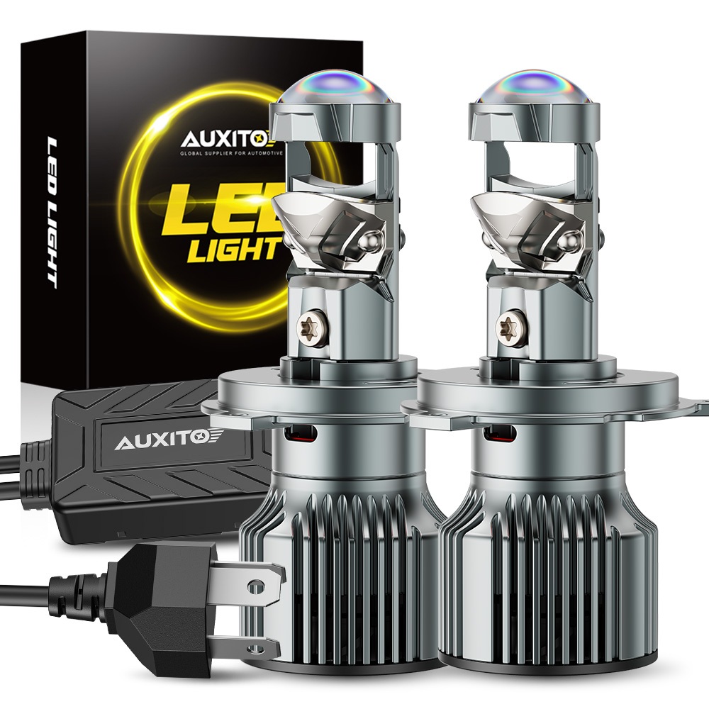 AUXITO 2Pcs 120W 22000LM H4 LED Projector Lens Car Headlight Hi/Lo Beam ...