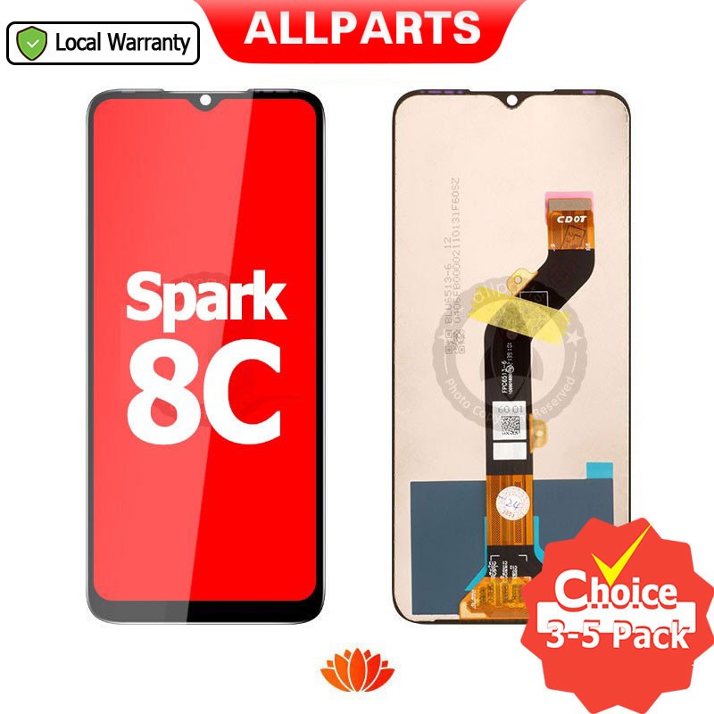 ALLPARTS Wholesale Display for Tecno Spark 8C LCD Touch Screen ...