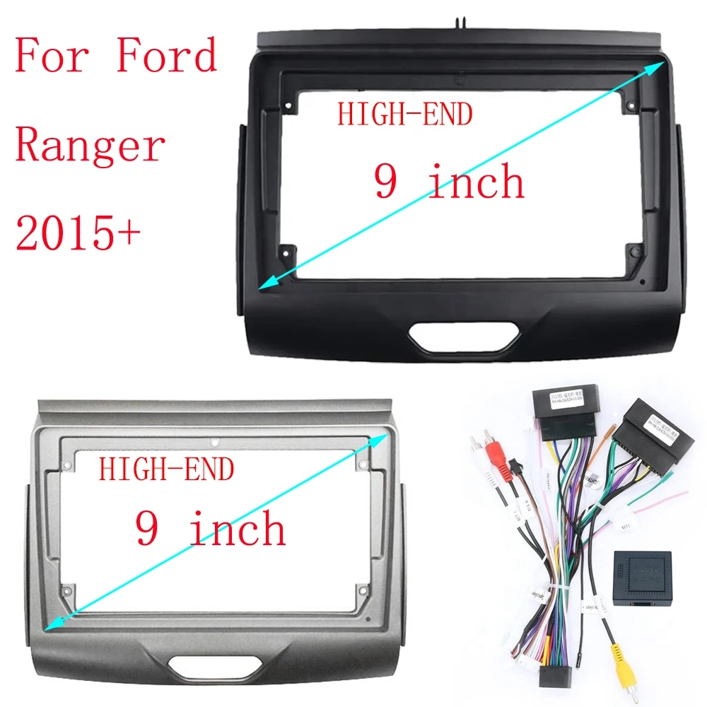 9 Inch Android Player frame 2DIN Head Car Radio Dash Frame Panel For ...