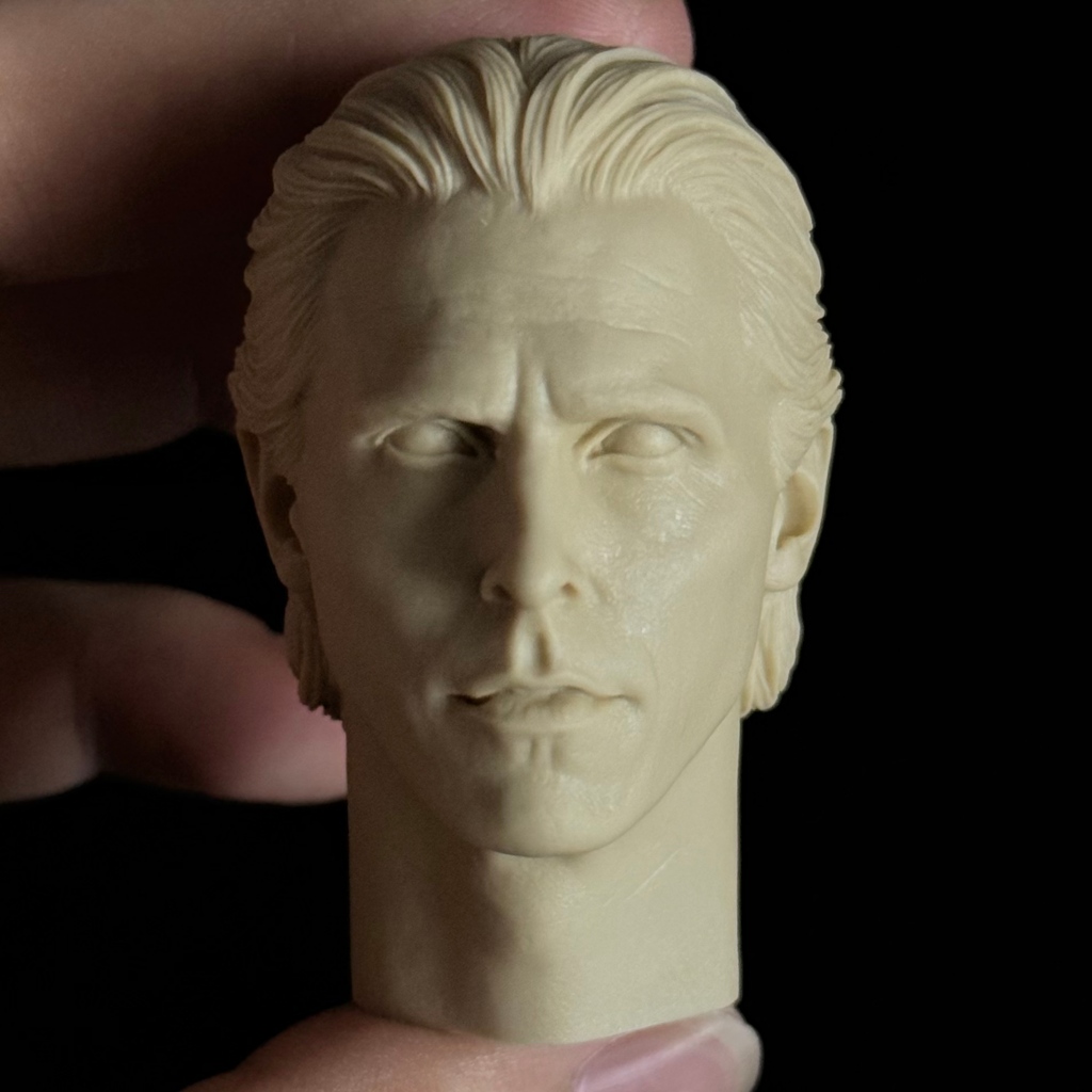 Unpainted 1/6 Scale Batman The Dark Knight Christian Bale Head Sculpt ...
