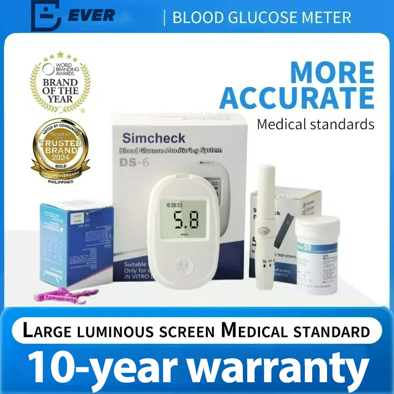 Glucometer Test Kit With Strip 50 Glucose Meter Complete Set Blood ...