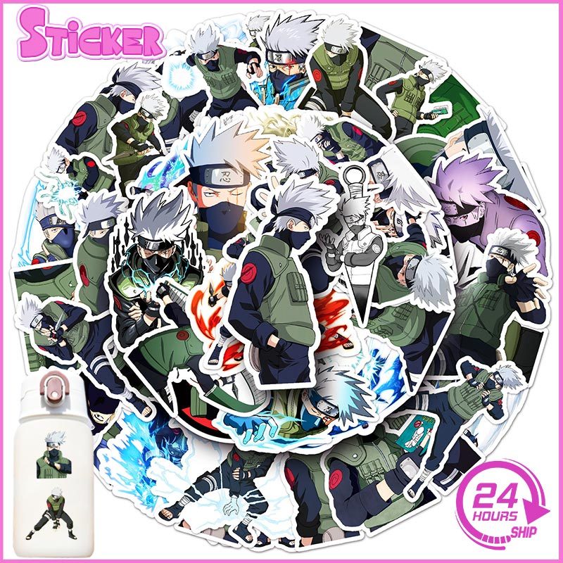 50PCS Kakashi Anime Stickers Vinyl Waterproof For Laptop IPAD Water ...