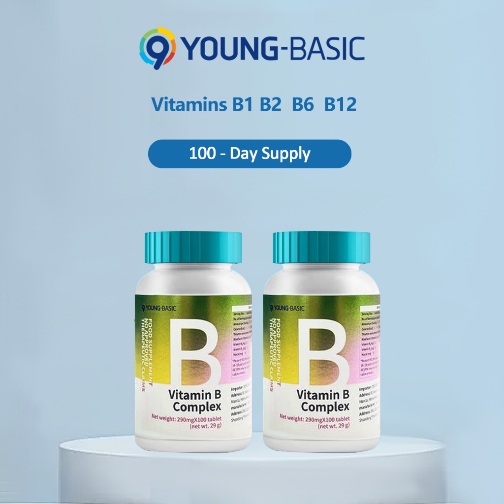 9YOUNG-BASIC Multiple Vitamins B Tablets for Immune Support Relieve ...