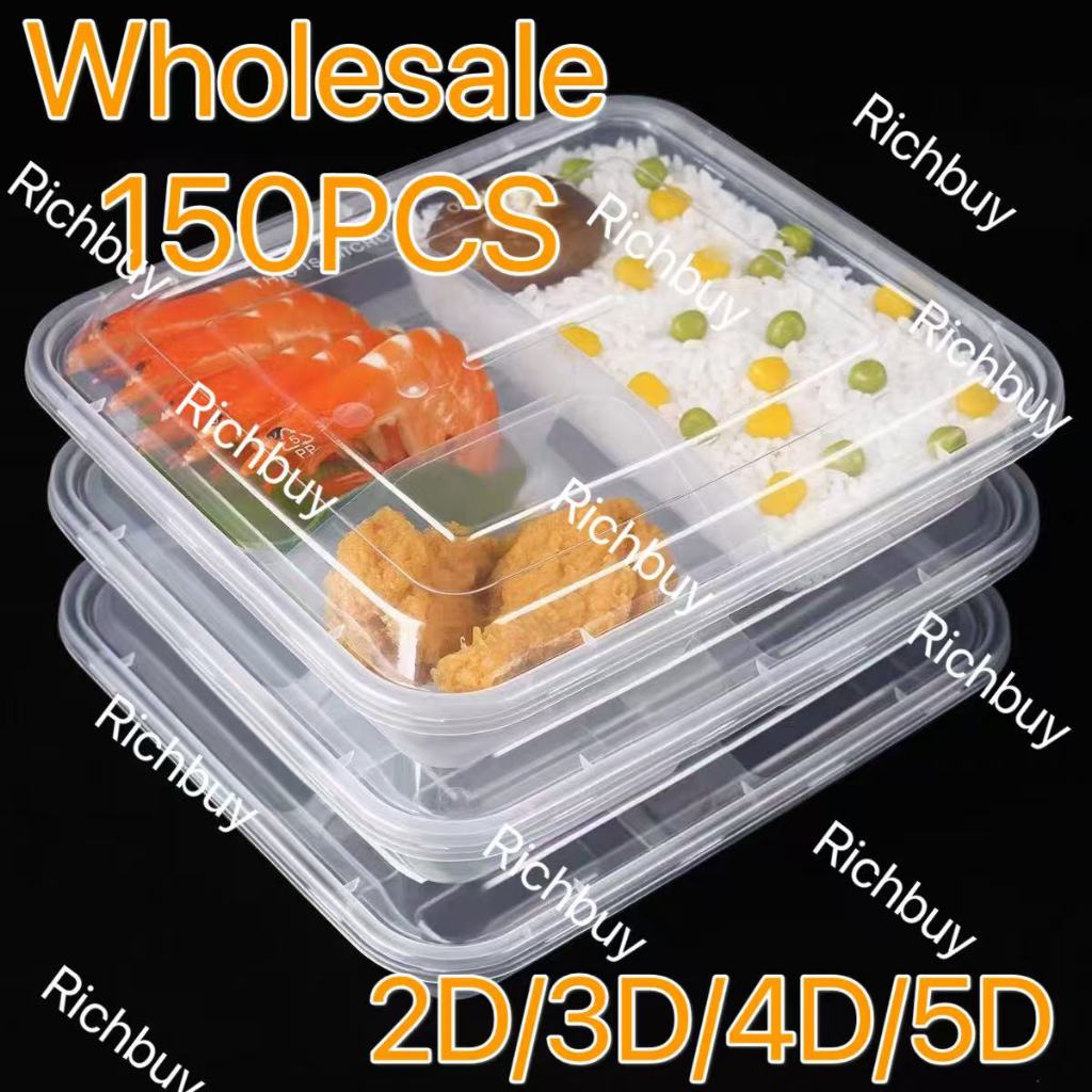 wholesale bento box disposable microwave Plastic container box 2/3/4/5D ...