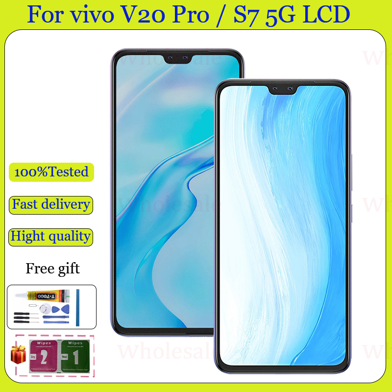 Original OLED For Vivo V20 V20 SE V20 Pro S7 5G LCD Display Touch ...