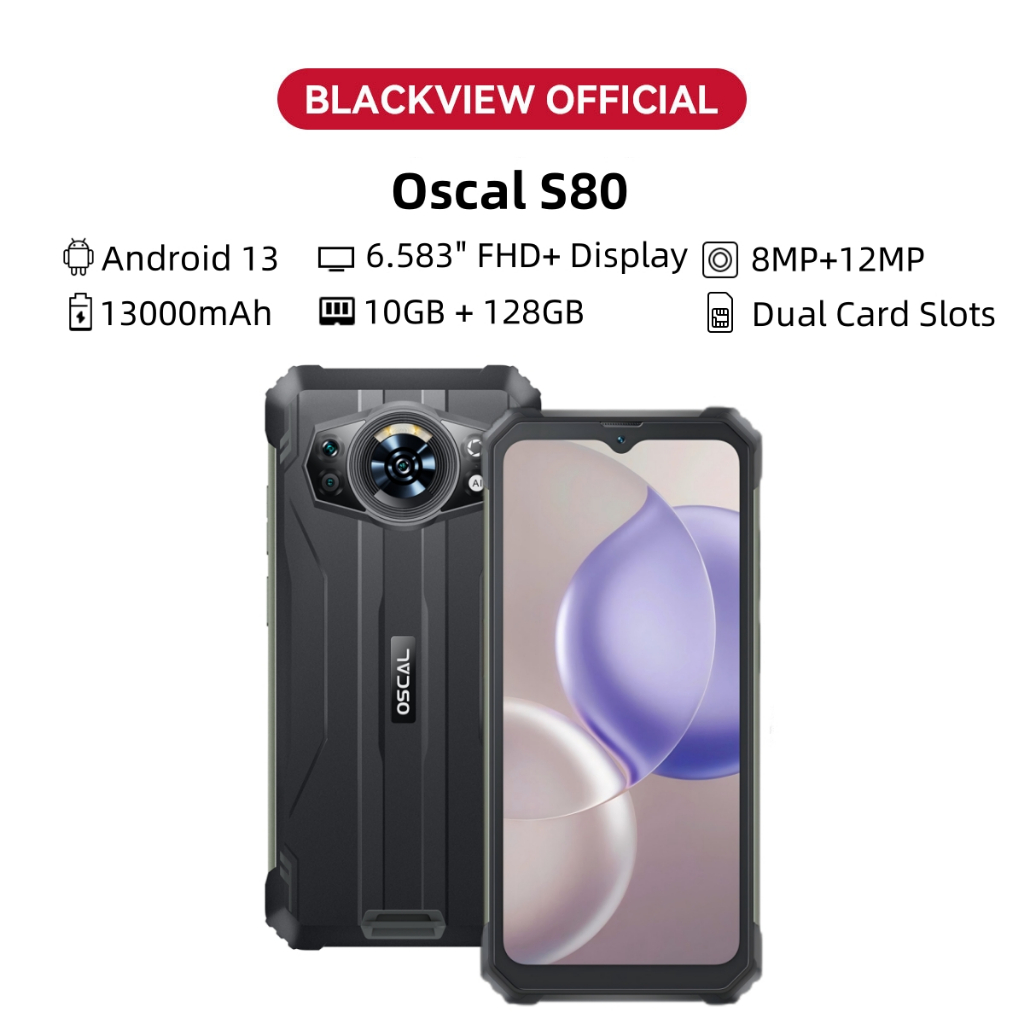 Blackview Oscal S80 Smartphone (6.583'' / GB RAM + 128GB ROM) | Shopee ...