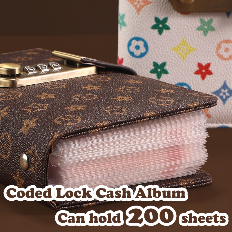 100 Envelope Money Saving Challenge PU Leather Mini Binder Savings ...