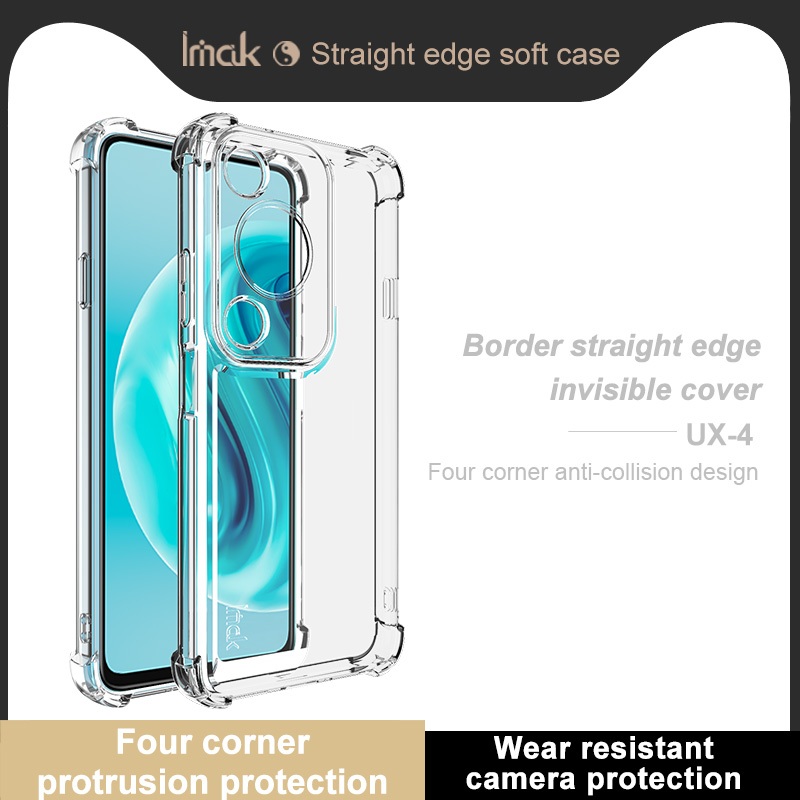 IMAK Huawei Nova Y72 Enjoy 70 70S Straight Edge Soft Silicone Phone ...