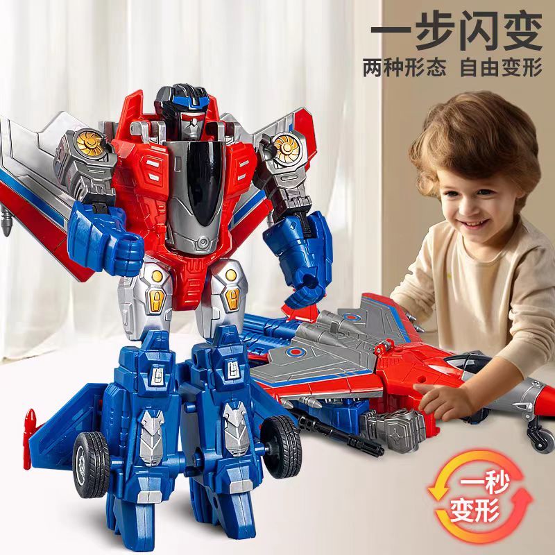 Children Transforming Toys Airplane Men Model Airplane Transformers ...
