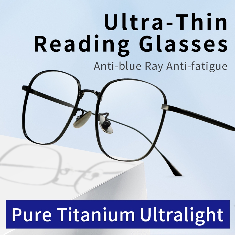 Ultra-Thin Titanium Reading Glasses Men High Quality Magnifying ...
