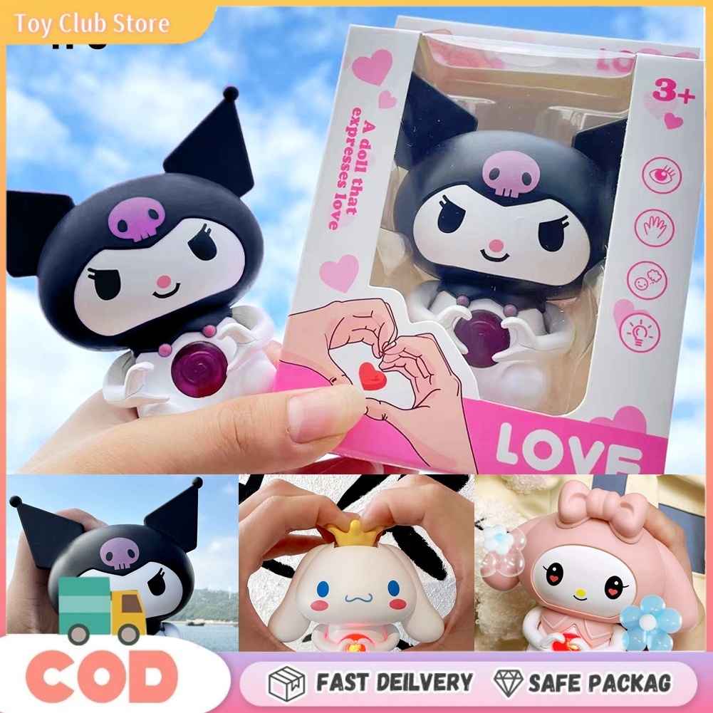 Cute Heart Gesture Talking Kuromi Toy Interesting Toy Can Say I love ...