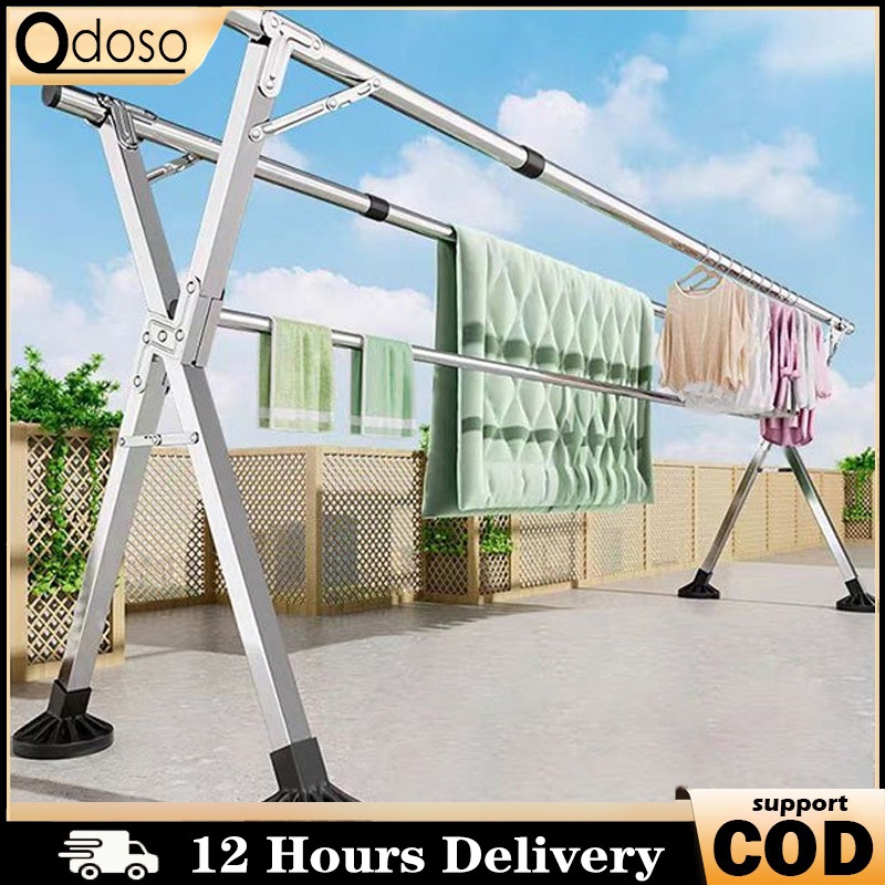 Foldable Sampayan Stainless Steel Clothes Rack Indoor Outdoor rack ...