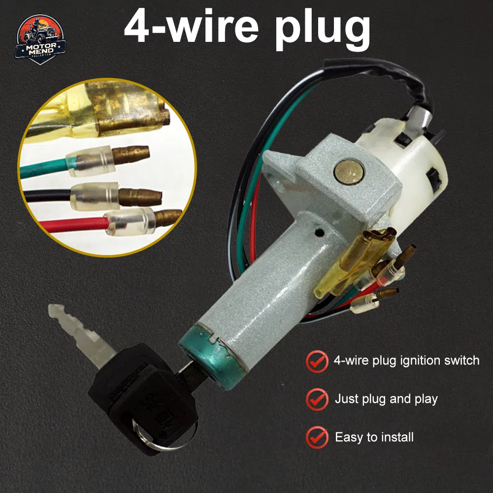 Motorcycle Rusi Main Switch 4-Wire Plug Ignition Switch For Rusi 125 ...