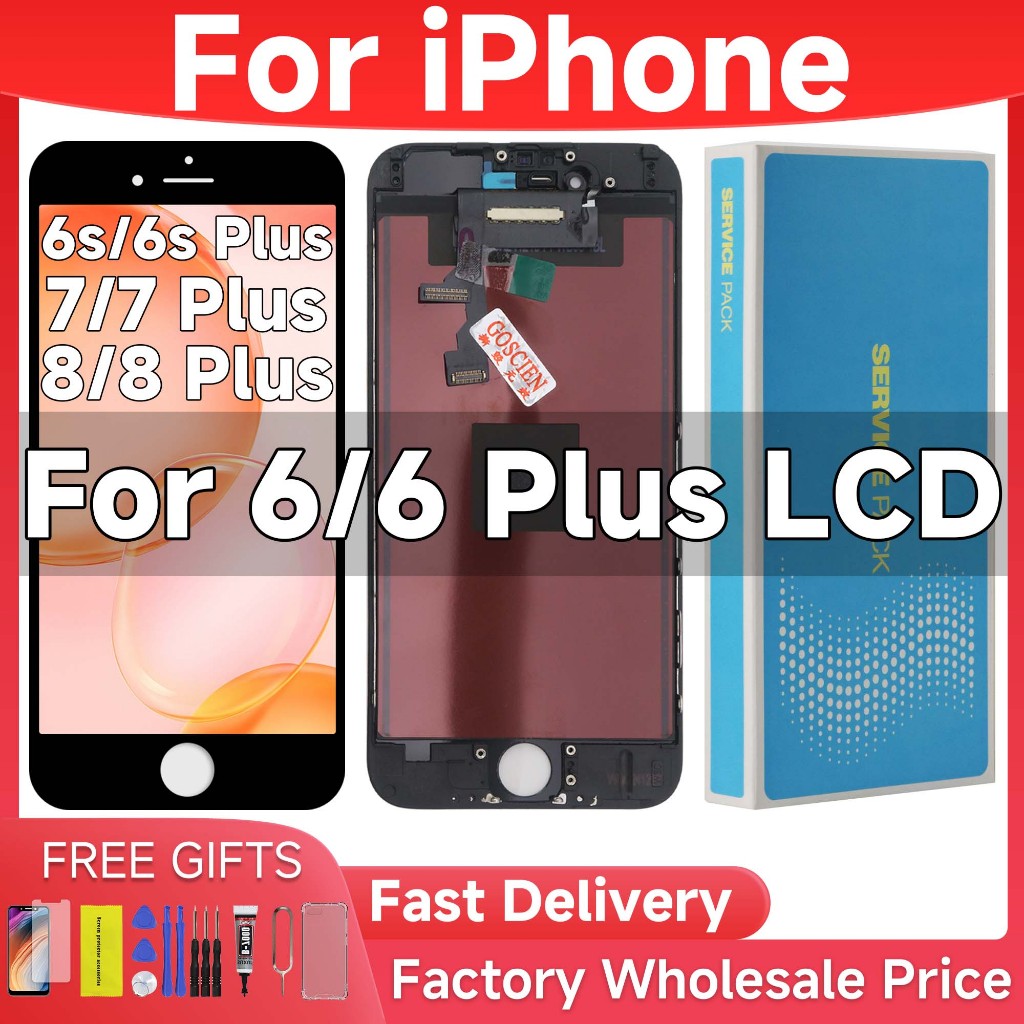 LCD Display For iPhone 6 6S 7 8 Plus Touch Screen Digitizer Assembly ...