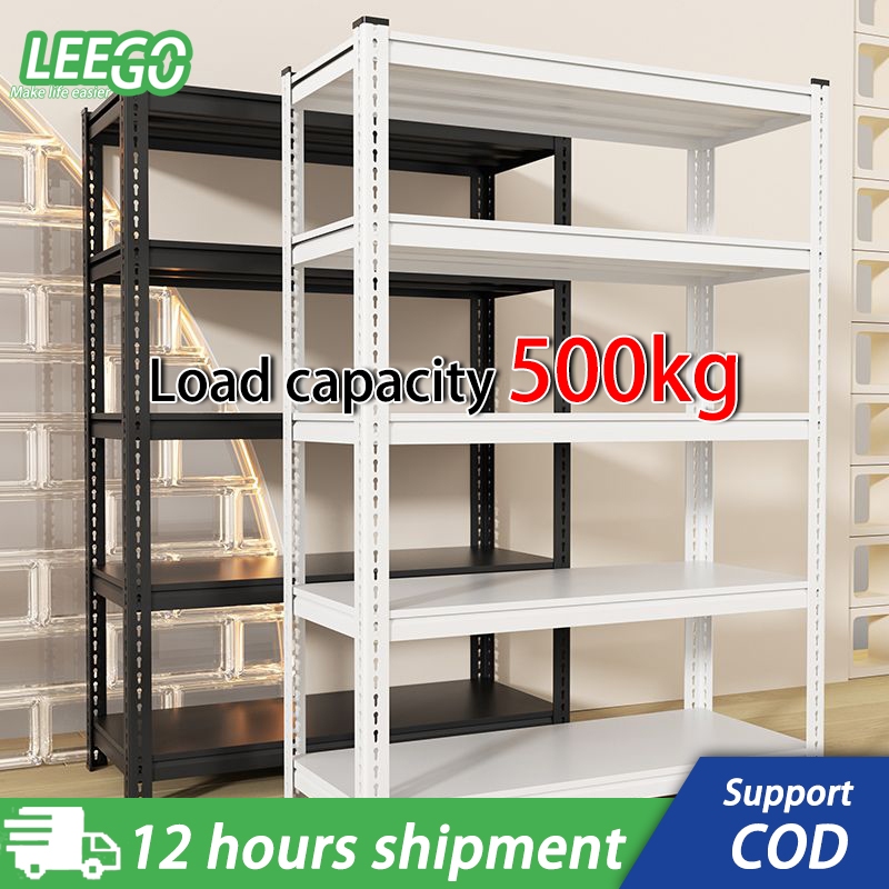 leego 5 layer metal rack adjustable organiser shelves snap-on shelves ...