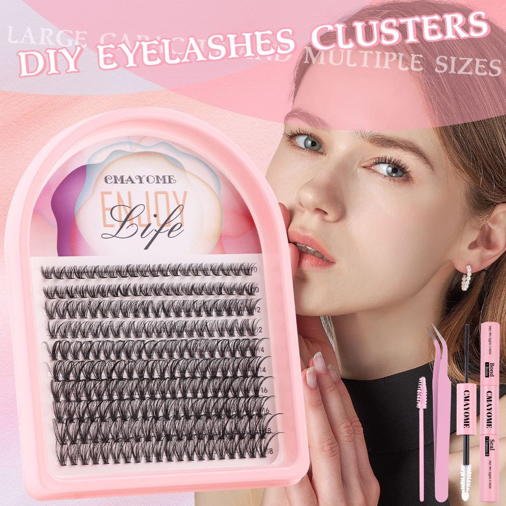 200 Clusters False Eyelash Extension Kit Mixed Lengths 30+40+50+60+80 ...