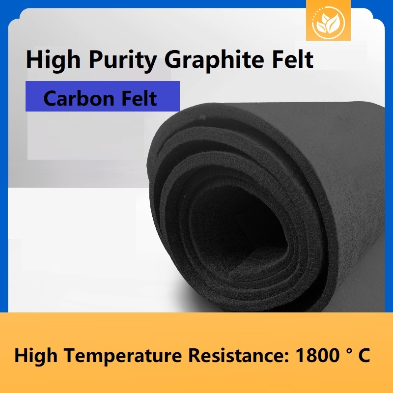 High Purity Graphite Felt Fiber Soft Felt Electrode Insulation Graphite ...