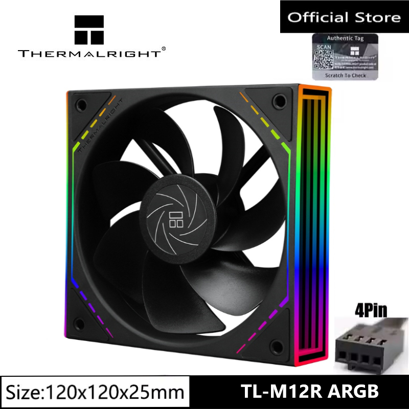Thermalright TL-M12R Reverse fan ARGB Case Fan 120mm with ARGB Mirror ...