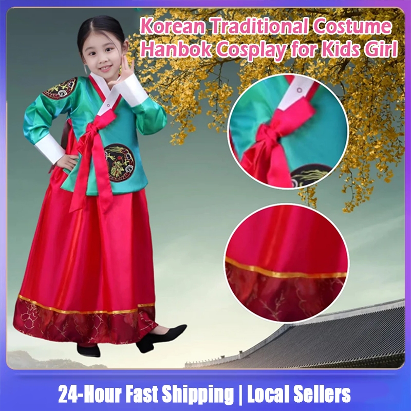 Girl Korean Hanbok Traditional Costume Korean Ethnic Costumes United ...