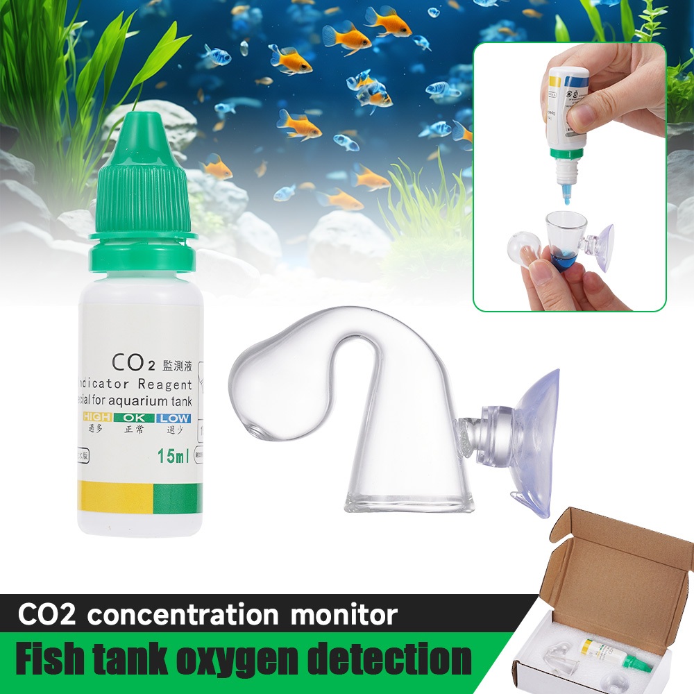 15ml Aquarium CO2 Indicator Solution Color Changing Test Liquid CO2 ...