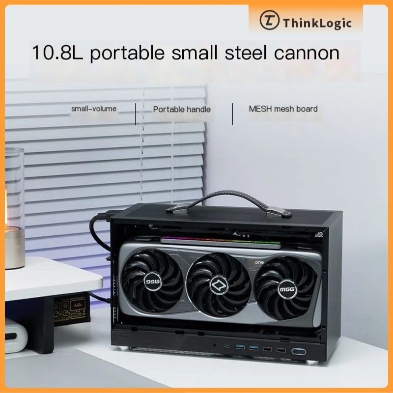 Shiny Snake S400 Pro ITX Case, 10.8L Mini PC Case with Handle, MESH ...