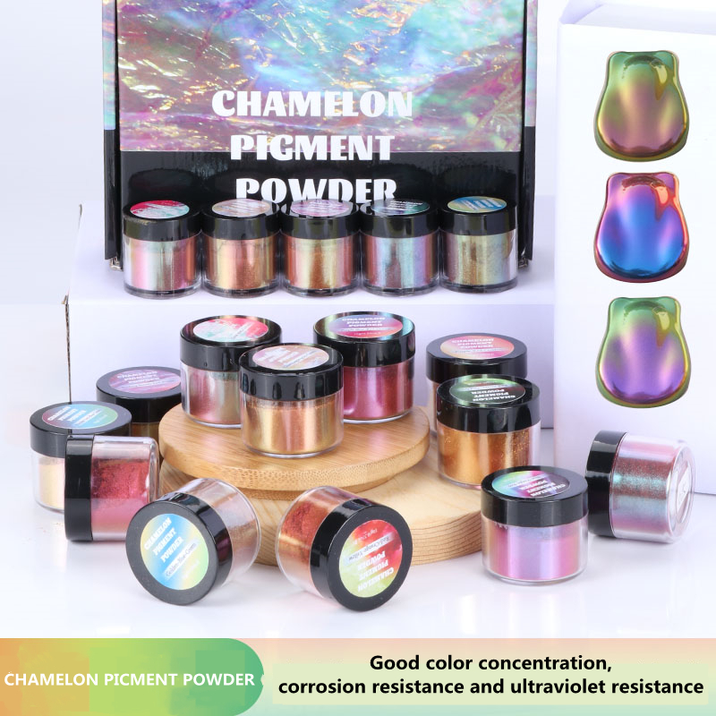 5g Mirror Chameleons Pigment Pearlescent Epoxy Resin Magic Discolor ...