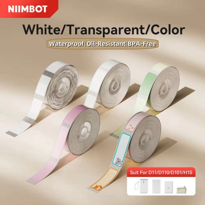 Niimbot Solid Color D11/D110/D101/H1S Label Stickers Thermal Paper ...