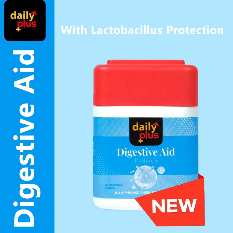 Daily Plus Probiotic Helps In Digestive Aid Supplement Capsule | Shopee ...