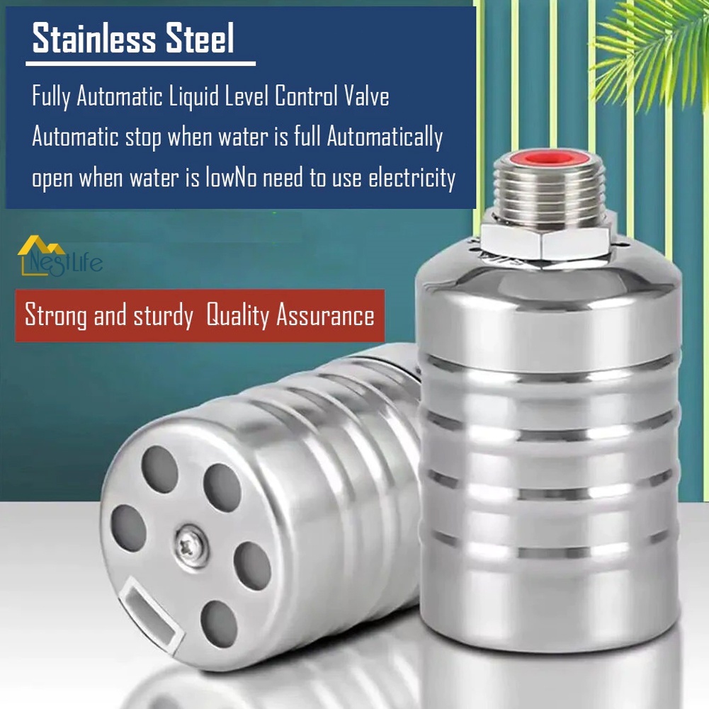 1/2" 304 Stainless Steel Float Valve Automatic Water Level Control ...