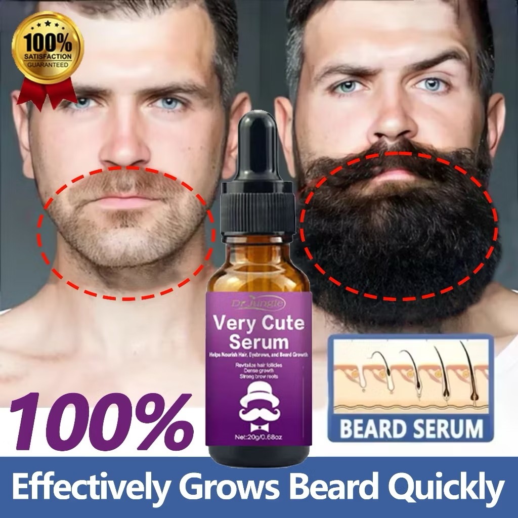[Fast delivery] Beard Growth Liquid Thick Beard, Eyebrows, Sideburns ...