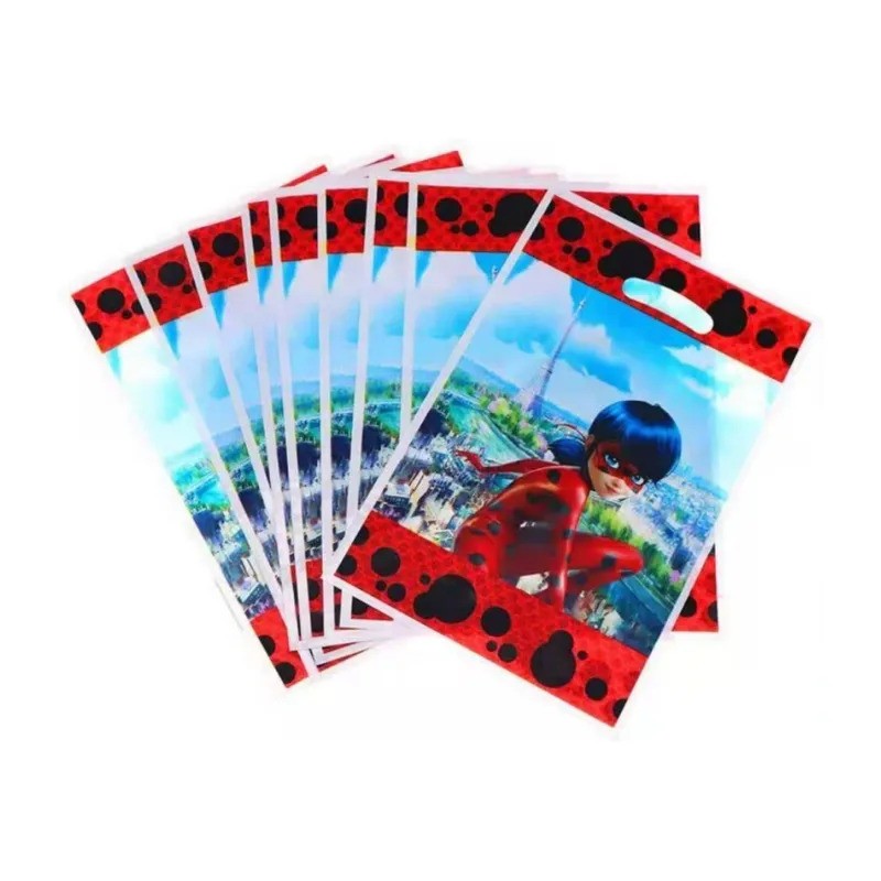 10/20/30pcs ladybug theme loot bags Gift Bags Plastics Candy Bag Boy ...