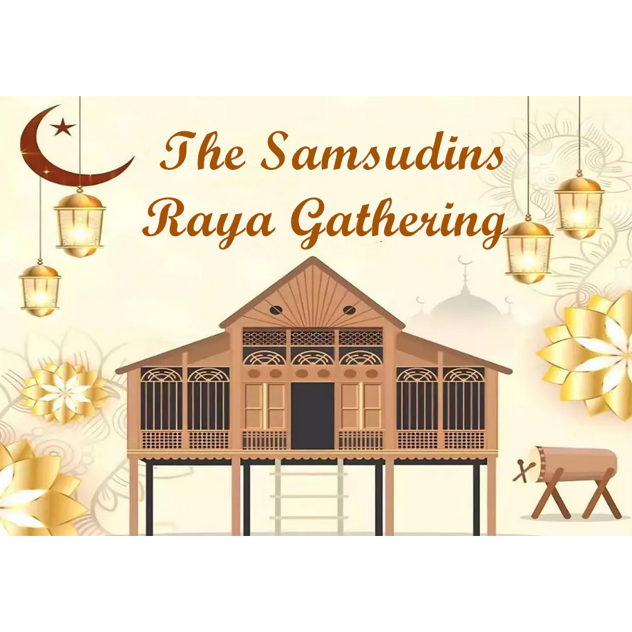 7x5ft The samsudins raya gathering Decorations Backdrop Banner Muslim ...
