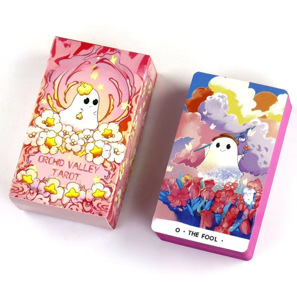 Tarot Card Waite small size thick paper English cute style Cat/Ghost ...