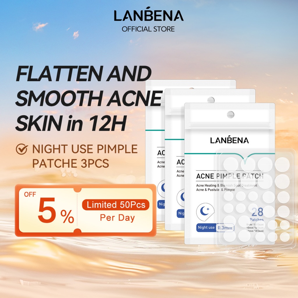 LANBENA Acne Patch Pimple Treatment Night Use Acne Removal in 12H Acne ...