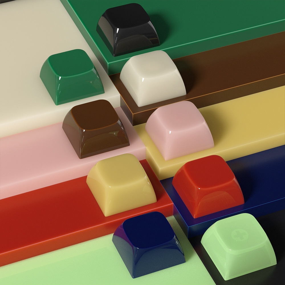 Jade-like Texture Keycap XDA Profile PC Material 1U DIY Keycaps ...