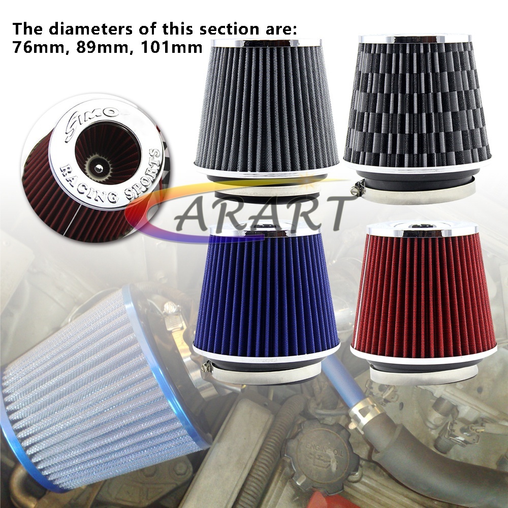 SIMOTA Universal 3" Simota Air filter Washable 76mm Car Performance ...
