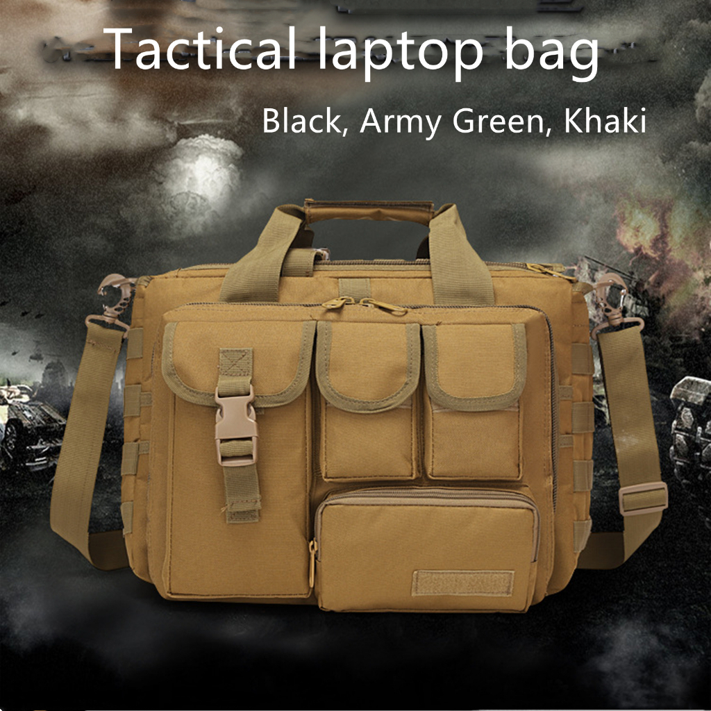 Tactical Briefcase Computer Bag 15", Multifunction Men's Military ...