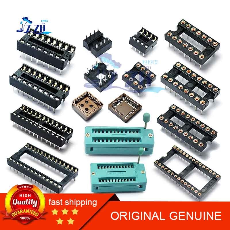 Ic Socket Integrated Block In-Line DIP Microcontroller Chip Round Hole ...
