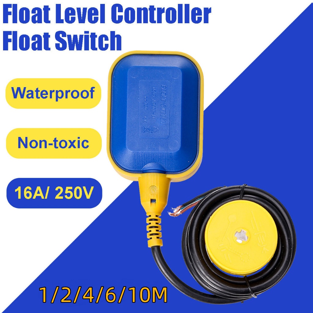 Float Level Control Switch Automatic Cable Water Pump Submersible Controller Sensor Liquid Fluid ...