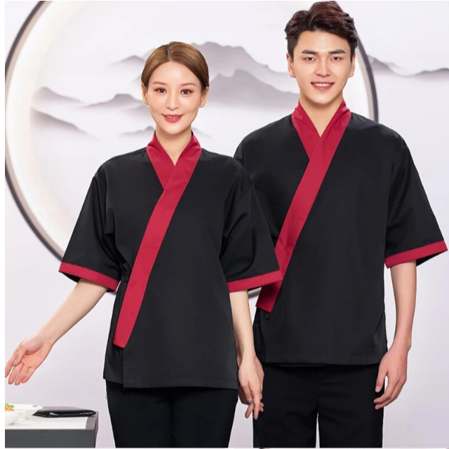 Japanese Style Sushi Uniform Restaurant Waiter Overalls Kimono Hanbok ...