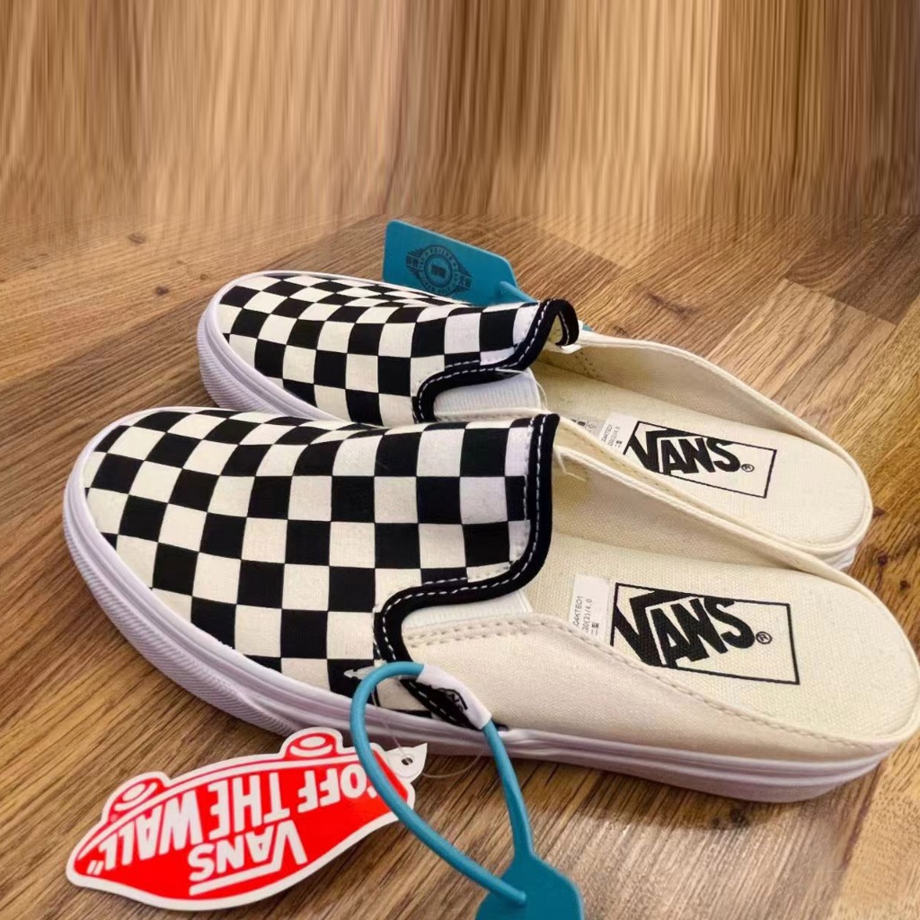 VAULT SLIP ON OG Sneakers, men and women, classic black and white chess ...