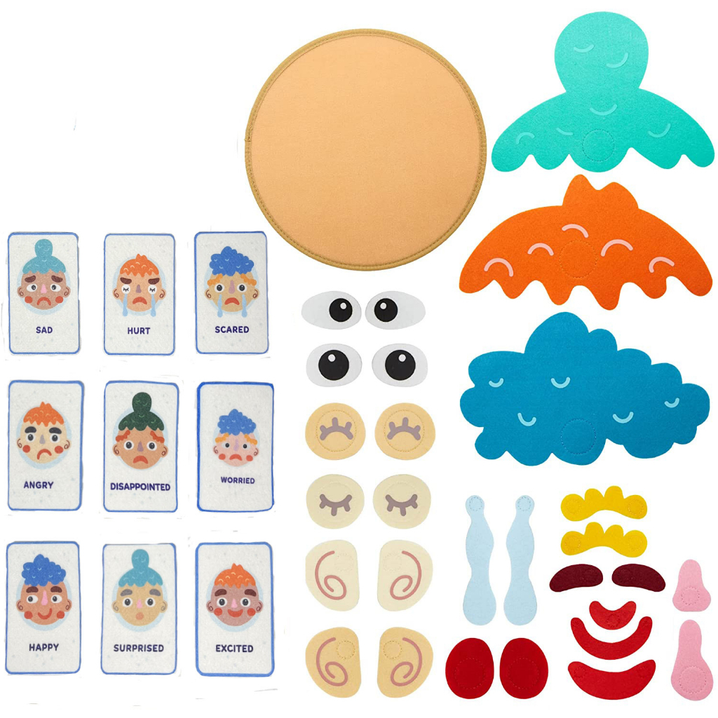 Toy with 9 Emotion Social Emotional Game Make Faces & Describe Feelings ...